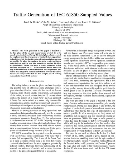 5 Traffic Generation Of Iec 61850 Sample Value Pdf Ethernet Network Packet