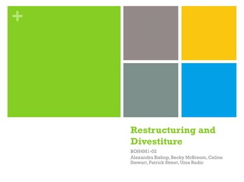 ppt restructuring and divestiture powerpoint presentation free