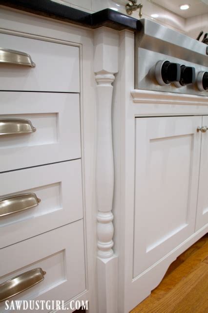 Adding Decorative Legs To Cooktop Cabinet Sawdust Girl®