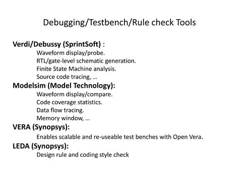 Introduction To Eda Tools Pptx Programming Languages Computing