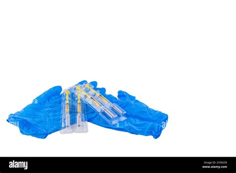 Heparin Anticoagulant Clexane Medication Syringe Blue Rubber Surgical
