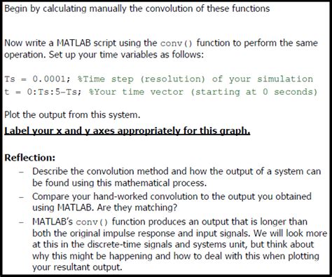 Solved Part 1 Time Domain Analysis Of Systems