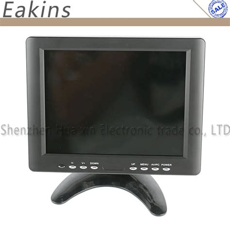 Portable 8 Inch Wide Screen LCD Color Monitor Screen Display HDMI VGA BNC AV Output With Stand