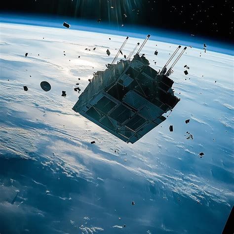 Specialized Spacecraft Hovering In Earths Orbit Advanced Orbital