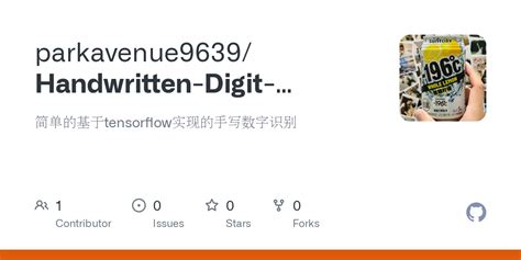 Github Parkavenue9639handwritten Digit Recognition Implemented With Tensorflow 简单的基于