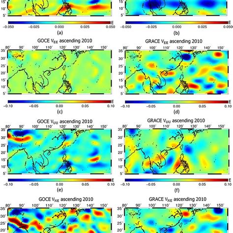 Goce Dm Accelerations Along The X Axis In 2010 Data Used For These Download Scientific Diagram