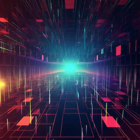 Premium Ai Image Cyberspace Background