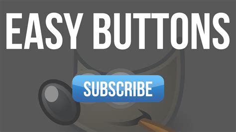 Create A Simple Glossy Button In GIMP YouTube