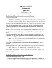 HPEX 358 Homework 2 Docx HPEX 358 Assignment 2 Chapter 4 5 6 Total 25 Points Due March 2