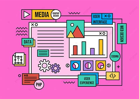 랜딩 페이지 배경에 대한 창의적인 Ui Ux 디자인 사용자 경험 배경 Ui Ux 배경 사용자 인터페이스 배경 배경 일러스트 및 사진 무료 다운로드 Pngtree