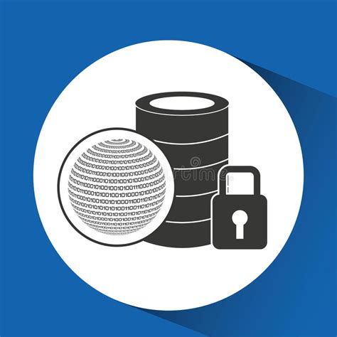 Big Data Globe Analytic Technology Network Icons Stock Vector