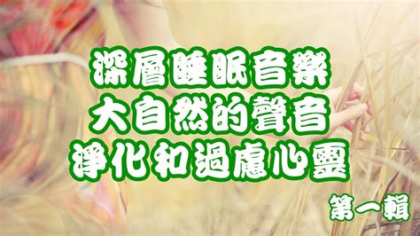 深層睡眠音樂 30分鐘 第一輯 大自然的聲音 淨化、洗滌和過慮心靈 Youtube
