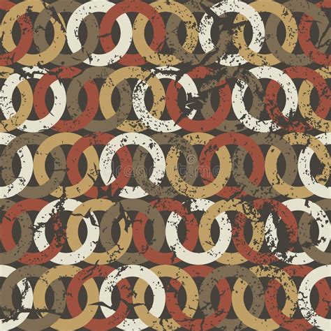 Seamless Background From Circles Vector Illustration Stock Vector
