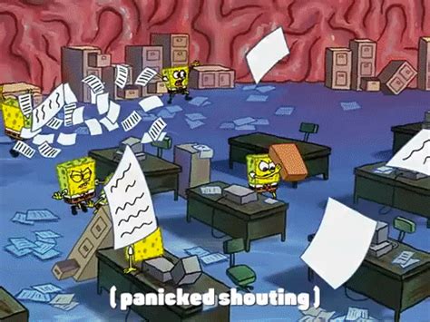 Spongebob In Preda Al Panico  Spongebob Watching Tv S Tenor