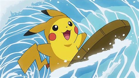 Surfing Pikachu Revealed For Pokémon Lets Go Pikachu And Lets Go Eevee