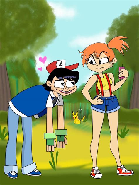 Ash X Misty Inspired By Grind3h By Nerdtlelovesart On Deviantart