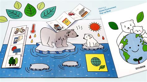 지구 온난화 북극곰 팝업북 만들기 🌍 지구 환경 미술 Youtube