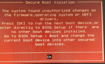 Secure Boot Violation Message Windows Forum