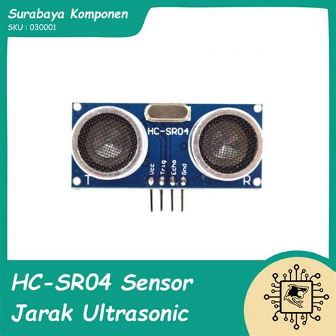 jual hc sr04 sensor jarak ultrasonik hc sr04 kota surabaya surabaya komponen tokopedia