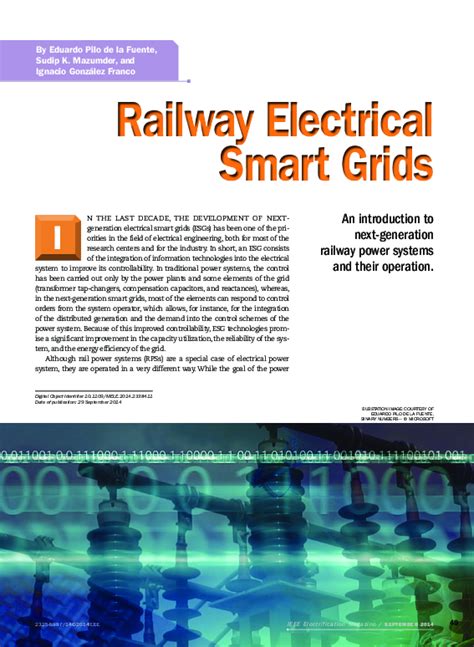 Pdf Railway Electrical Smart Grids An Introduction To Next Generation Railway Power Systems