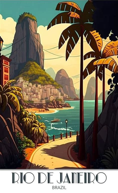 Rio De Janeiro Seyahat Posterleri Turizm