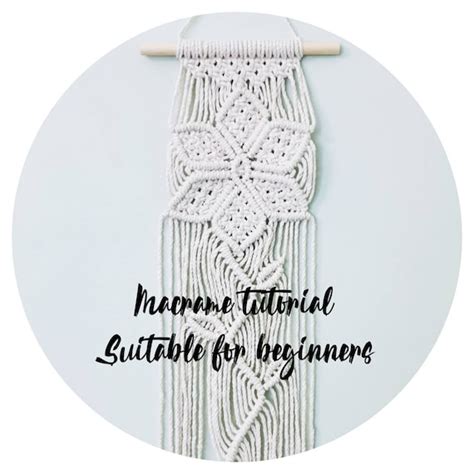 DIY Macrame Pattern Suitable For Beginners Daisy Tapestry Etsy