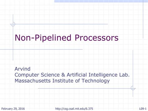 Non Pipelined Processors Ppt Download