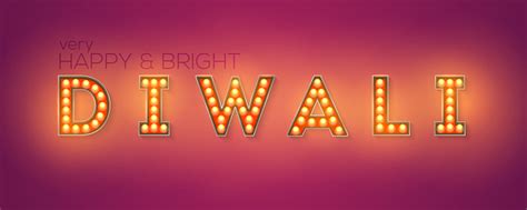 빛의 축제 디 왈리 빈티지 레터링의 디자인 빛나는 전구와 복고풍 간판 인도 휴일 Deepavali의 축하를위한 축제 인사말 카드 벡터 3d 그림 Eps10 공연에 대한 스톡