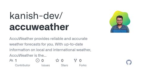 Github Kanish Devaccuweather Accuweather Provides Reliable And