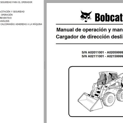 Bobcat Excavator S450 Operation Maintenance Manual ES