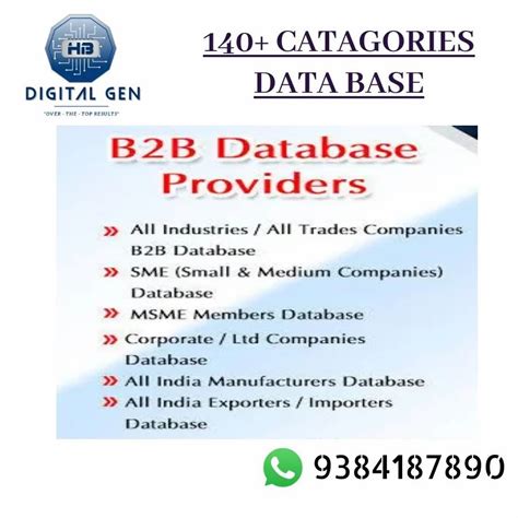 Database Provider At ₹ 1000 Pack In Madurai Id 27421893848