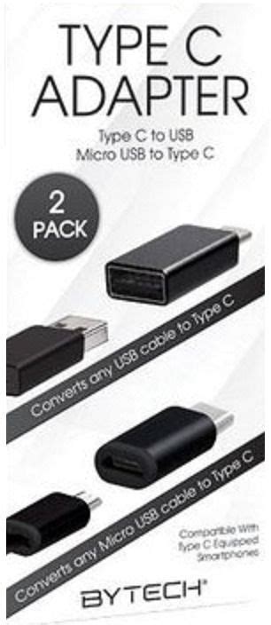 BYTECH Type C Adapter Kit Converter Micro USB To Type C USB To Type C BYTECH Micro Usb