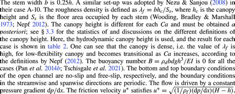 Physical Parameters And Dimensionless Numbers In The Present Simulation
