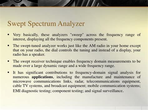 Ppt Spectrum Analyzer Powerpoint Presentation Free Download Id 5139464