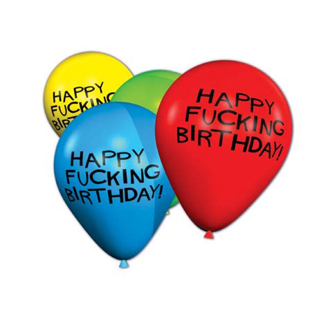 Happy Fucking Birthday 11in Balloons 8 Per Pack