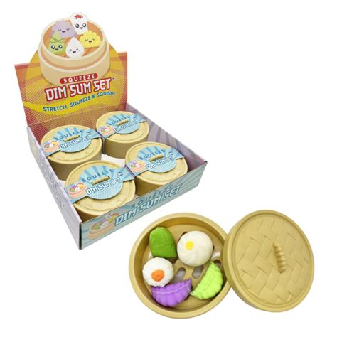 Stretch Squeeze Squish Dim Sum Set Fidget Toys Slimes And Novelties Caseys Toys