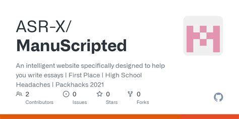 GitHub ASR X ManuScripted An Intelligent Website Specifically Designed To Help You Write