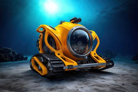 Underwater Exploration Drone Robotic Submersible Deep Sea Research Aquatic Engineering Stock