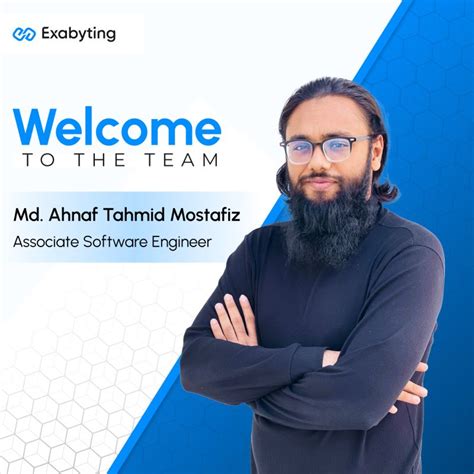 exabyting on linkedin introducing md ahnaf tahmid mostafiz prio our newest associate software