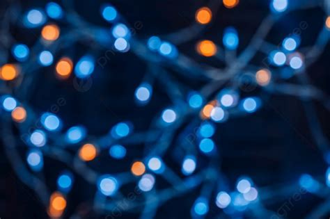 Bokeh Background Beautiful Festive Background Blurry View On A Colorful Glowing Garland