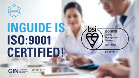 Inguide Is Iso9001 Certified Elevating Global Healthcare Guideline Standards Inguide