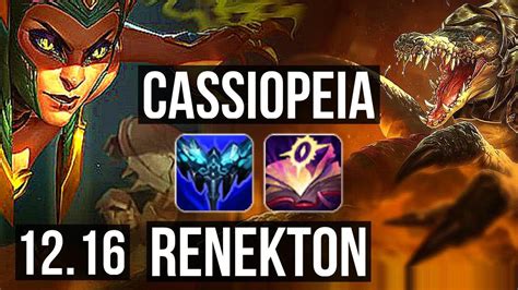 Cassiopeia Vs Renekton Top 702 Rank 7 Cassio Godlike 300