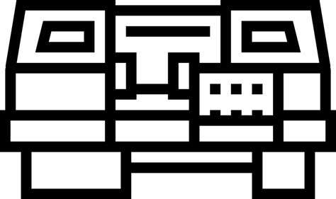 Cnc Machine Tool Work Icon Doodle Royalty Free Vector Image