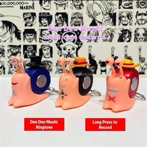 Asl Voice Recorder Den Den Mushi Transponder Snail Figure Keychain