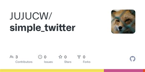 Github Jujucwsimpletwitter
