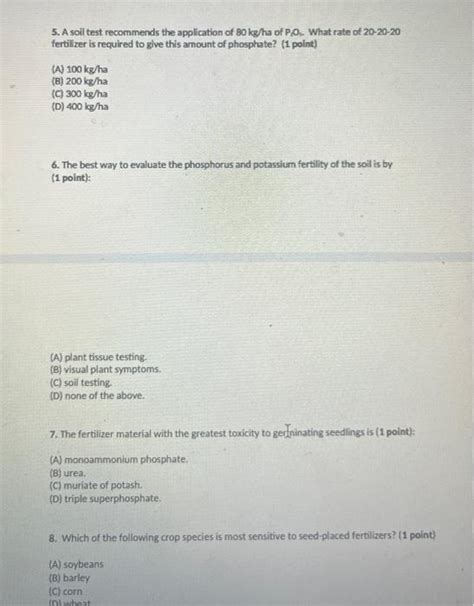 1 Which Of The Following Nutrient Elements Is A