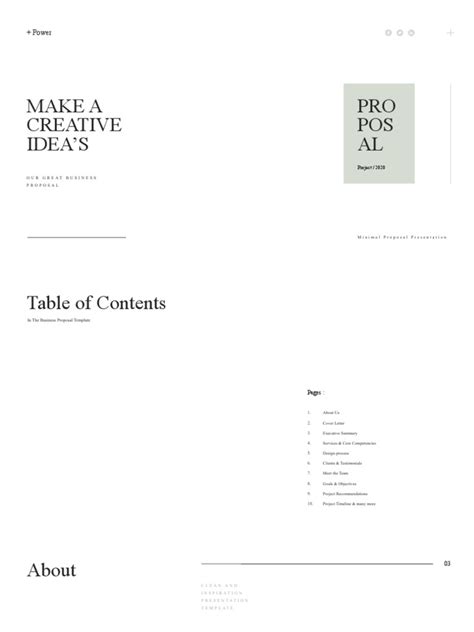 A Minimal Proposal Presentation Pdf Usability