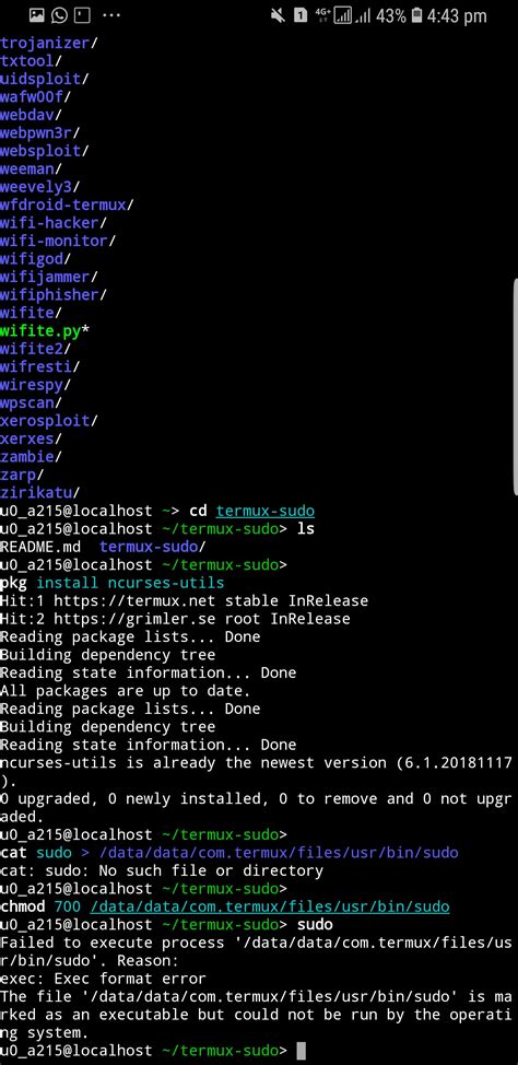 Фейковые Root права в Termux Master Hi Technology