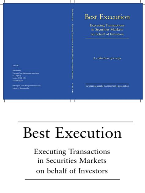 Best Execution 3 Pdf Market Liquidity Investment Management