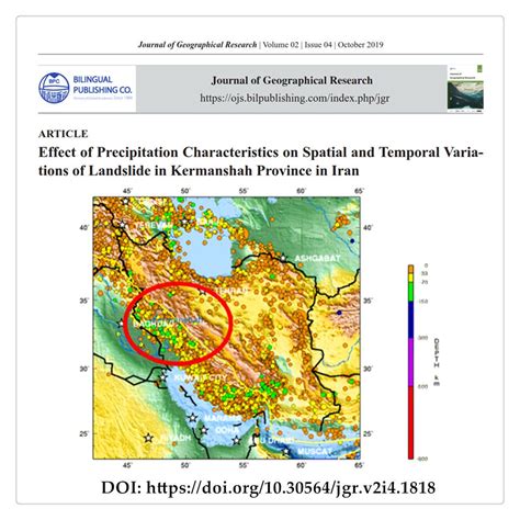 Effect Of Precipitation Characteristics On Spatial And Temporal Variations Of Landslide In